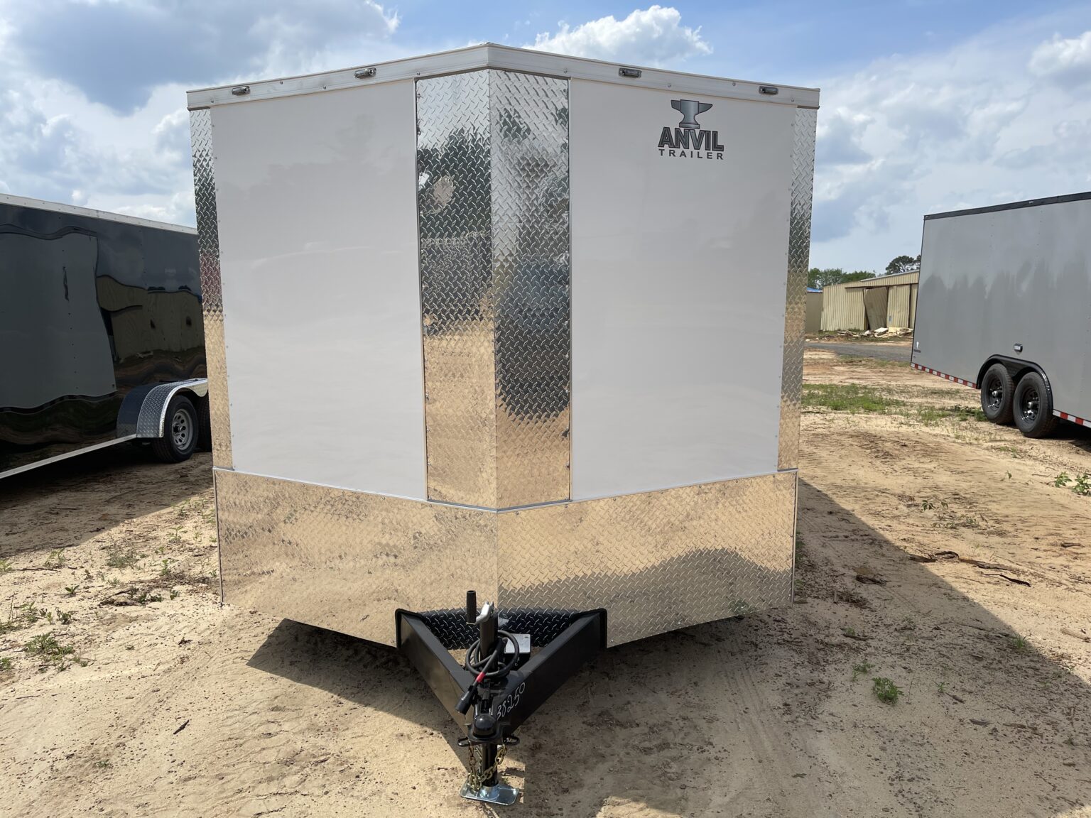 8.5 X 24 White Poly Core Anvil Cargo Trailer 5200 LB Axles - Trojan ...